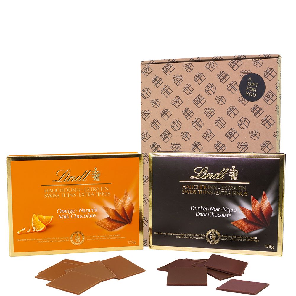 Lindt Swiss Thins delivered in Holland Regiobloemist